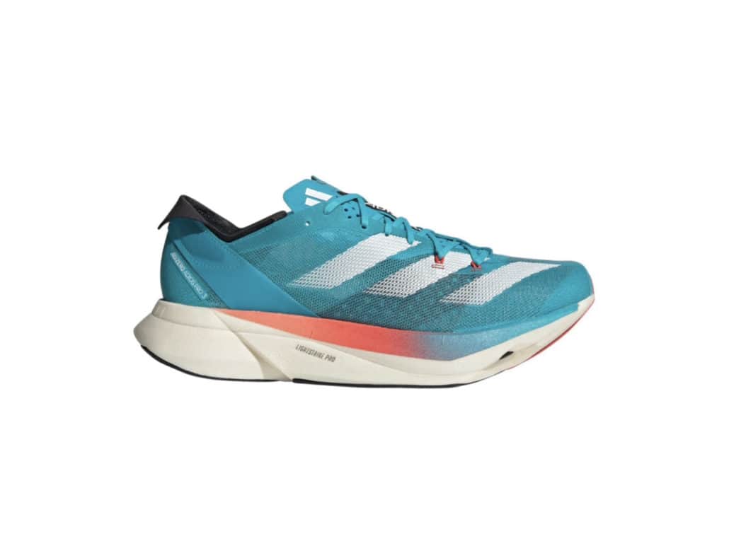Adidas Adios Pro 3 (Unisex) Lucid Cyan / Cloud White / Bright Red ...