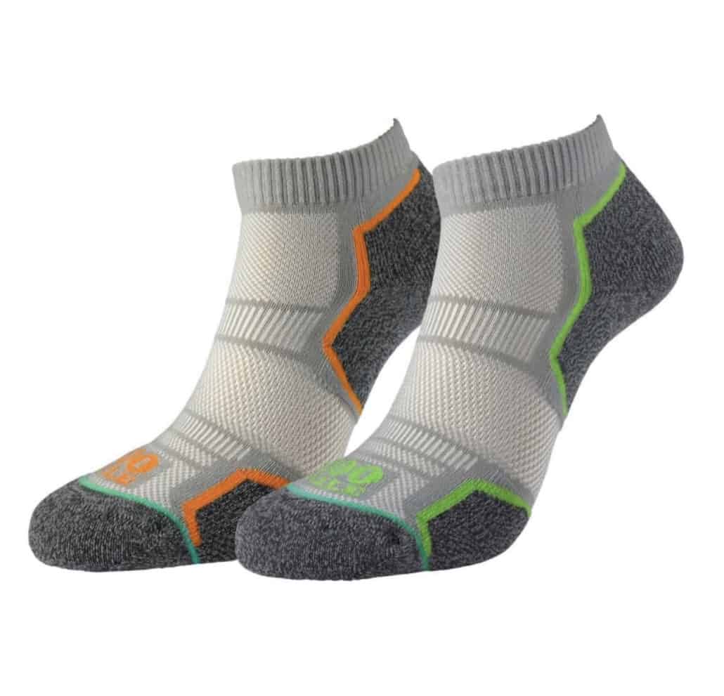 1000 mile Run Anklet Twin Pack running socks (mixed colour pack ...